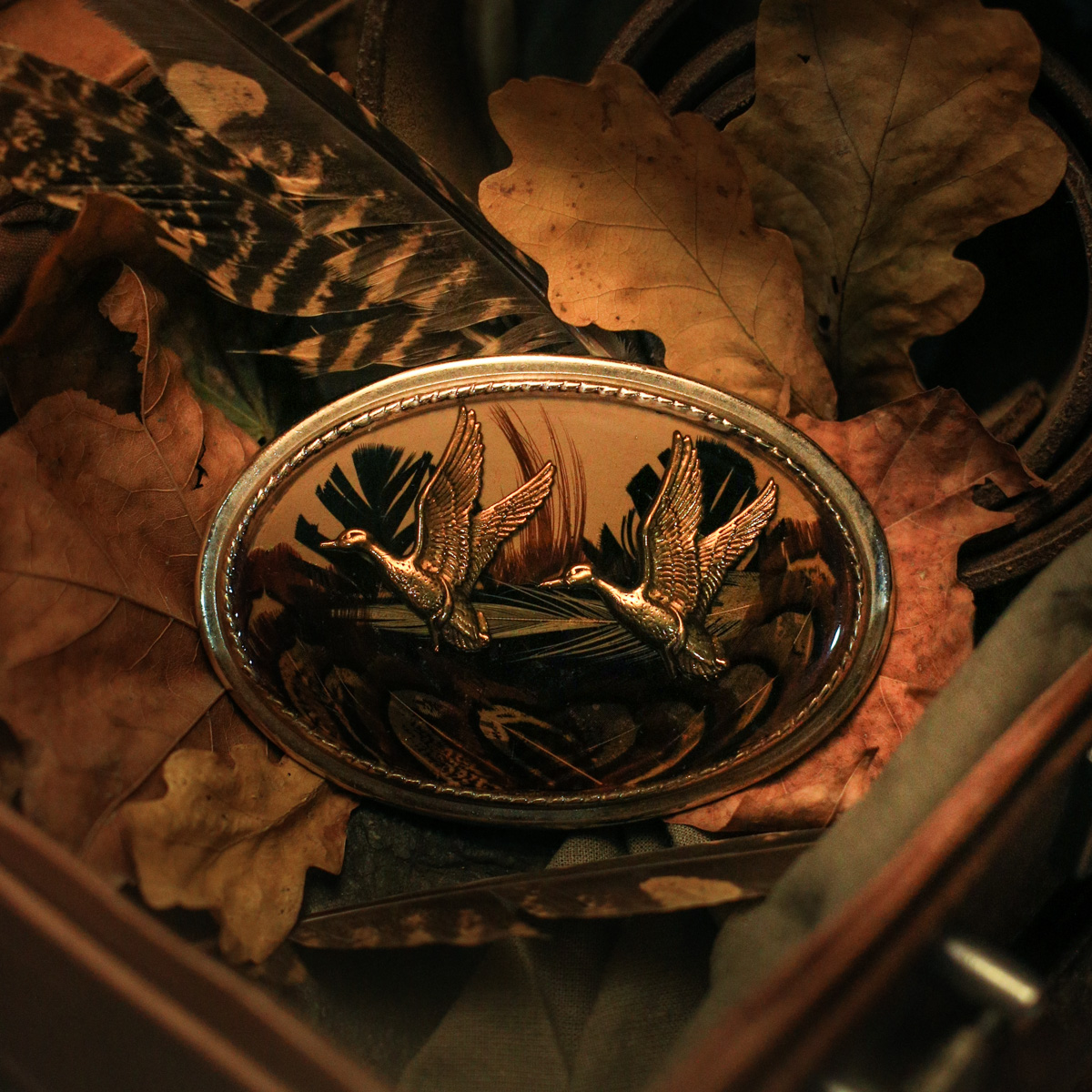 Пряжка The Beaver Buckle Co. Vintage Two Duck - the-bootleggers.ru